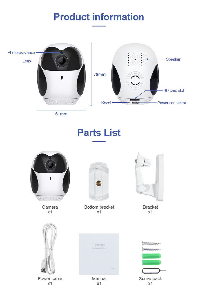 D1 MINI Camera（1200mAh） - V380